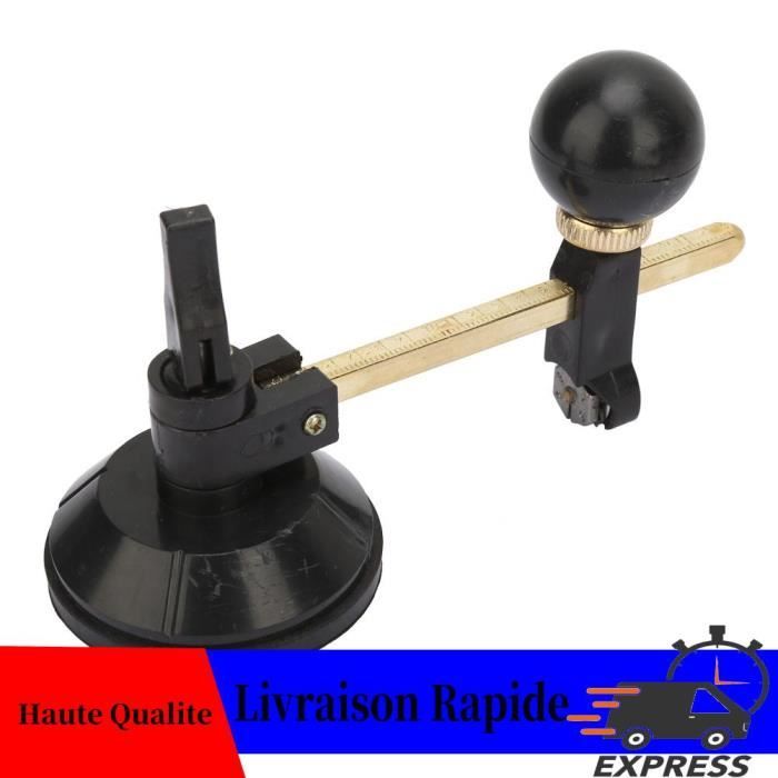 EIF Coupe-Verre 6 Roues Compas De Coupe Circulaire Avec Ventouse Cercle ...