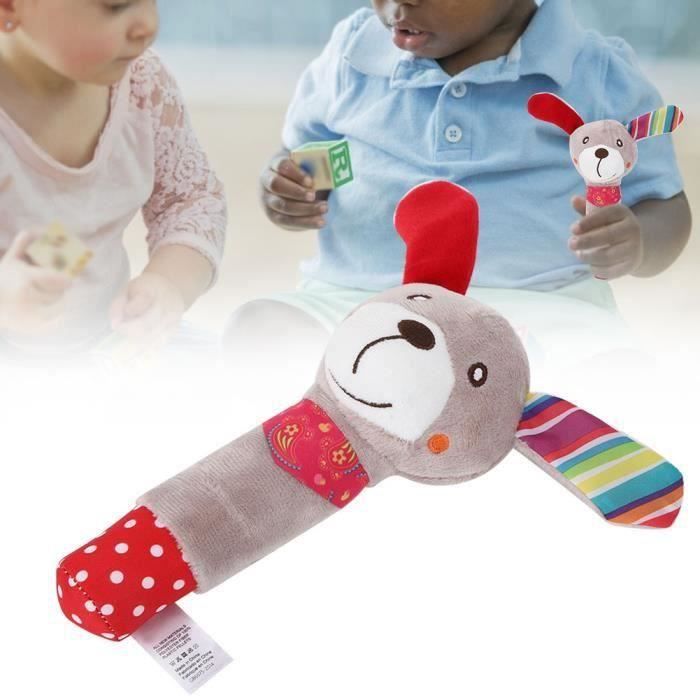 Hochet clochettes à main jouet de confort Mignon peluche dessin animé ...
