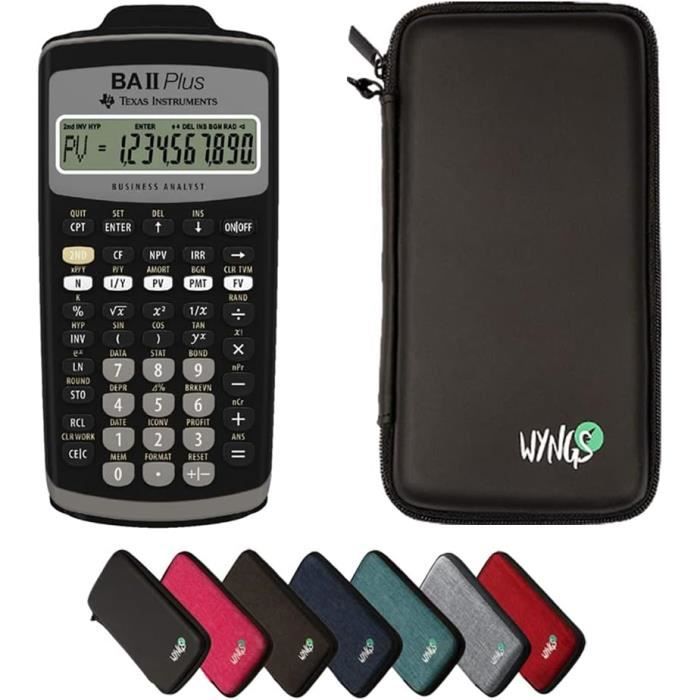 CALCUSO Pack économique: TI BA II Plus Calculatrice Scientifique + étui ...
