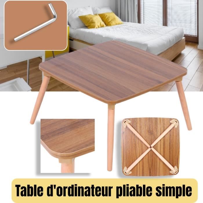 Support PC Table basse pliant portatif 50* 50* 30cm COC-15 - Cdiscount ...