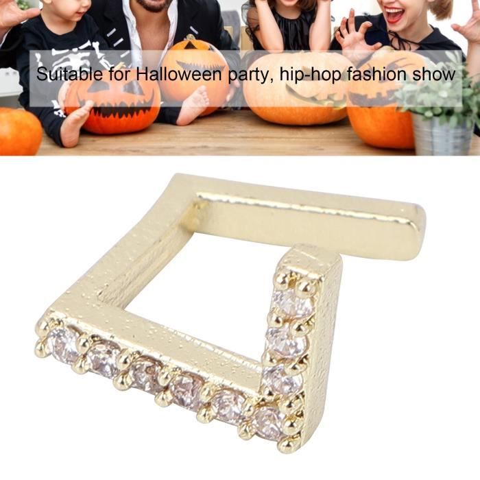 VGEBY Lettre L Hip Hop Dents Décoration,Dents d'Halloween fausses dents (Couleur argent) -CYA ...
