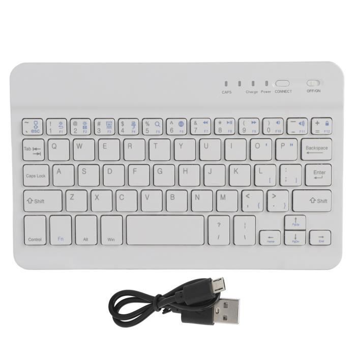 Mini clavier - VVIKIZY - HB028 - Blanc - Rechargeable - Autonomie 60 ...