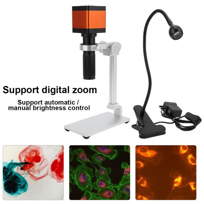 Caméra de microscope industrielle YOSOO 48MP avec objectif à monture C ...