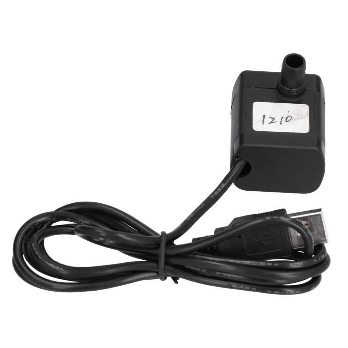 YOSOO Pompe à eau 12V Pompe à eau Mini 170L/H DC Pompe submersible étanche avec prise USB pour ...