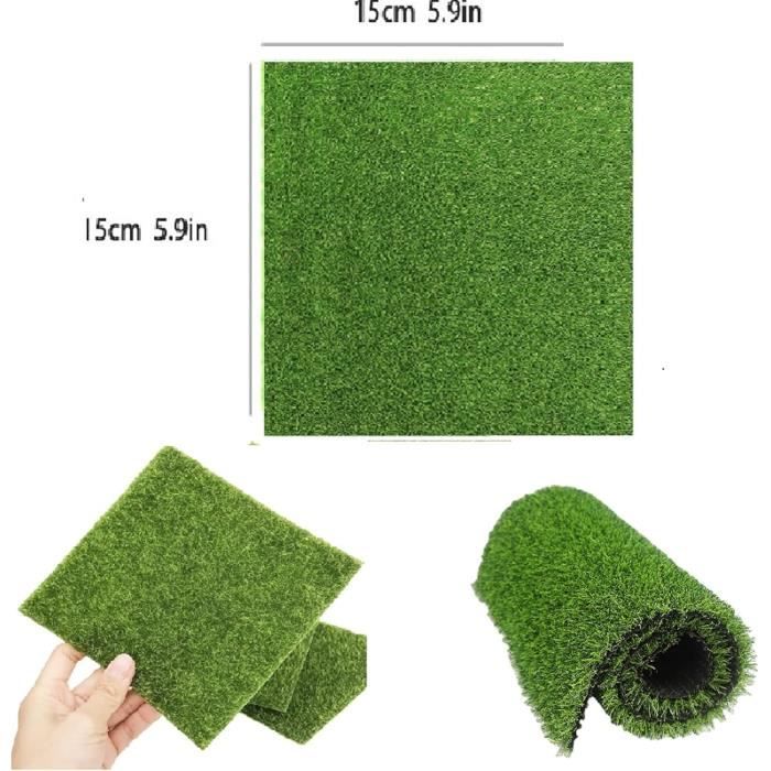 Mini Simulation Gazons,Gazon Moderne,Tapis De Pelouse Verte Artificielle,Herbe De Mousse ...