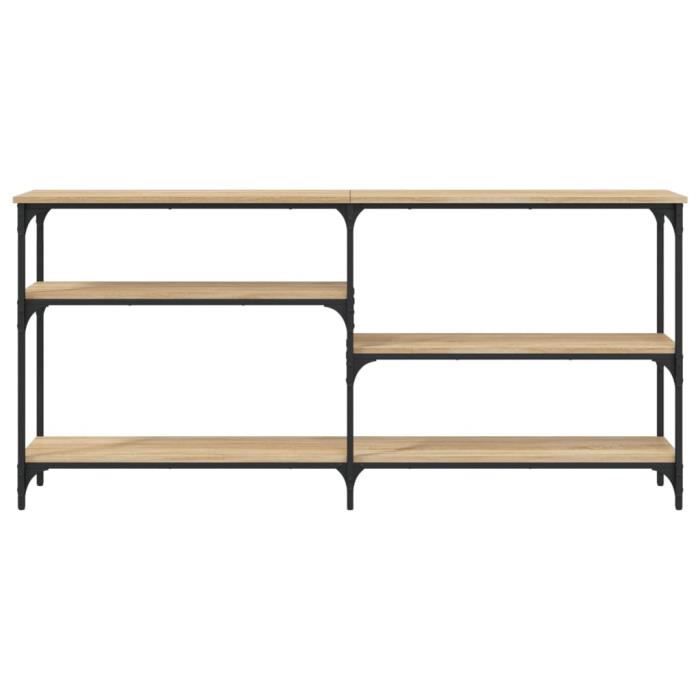 Table console extensible - GAROSA - BAO - Chêne sonoma - Rectangulaire ...