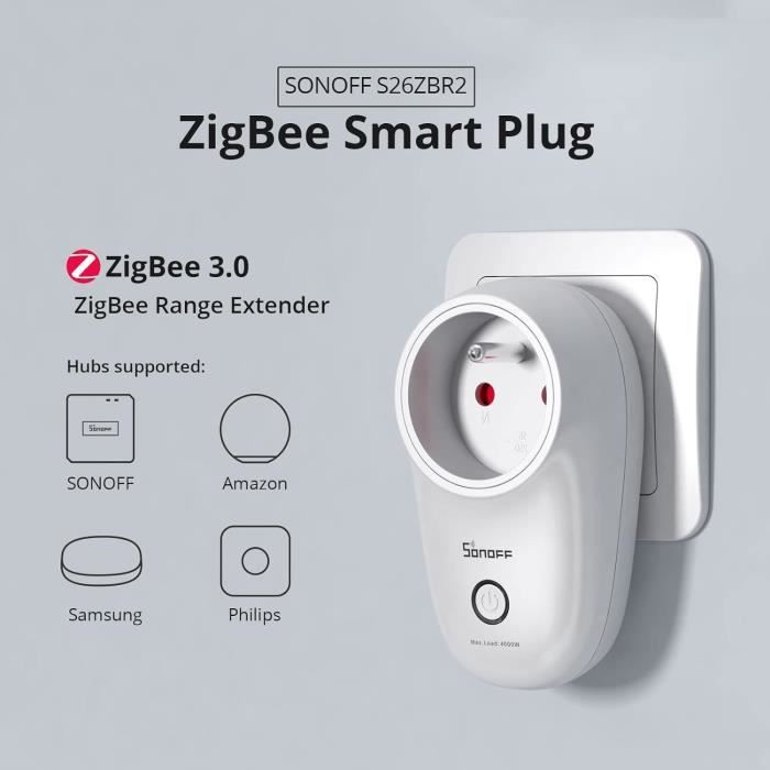 Prise Connectée Zigbee 16A, S26R2Zbtpe Prise Intelligente, Compatible ...