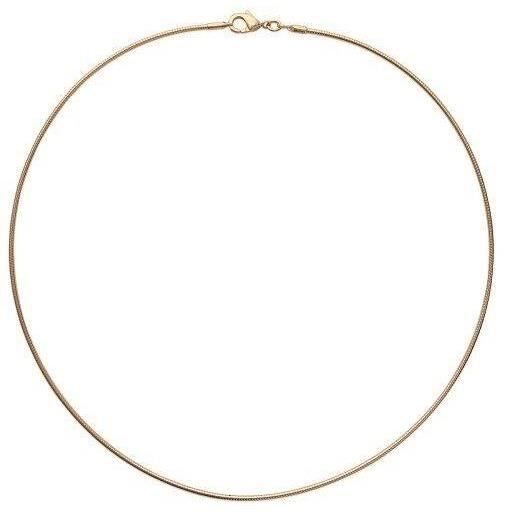 Collier avec pendentif - Plaqué Or 18 carats - Donuts - Maille Oméga ...