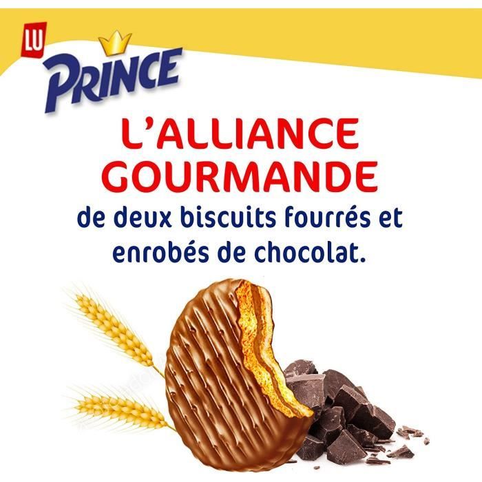 Choco Prince de LU - Pack de 40 sachets - Biscuits Enrobés de Chocolat ...