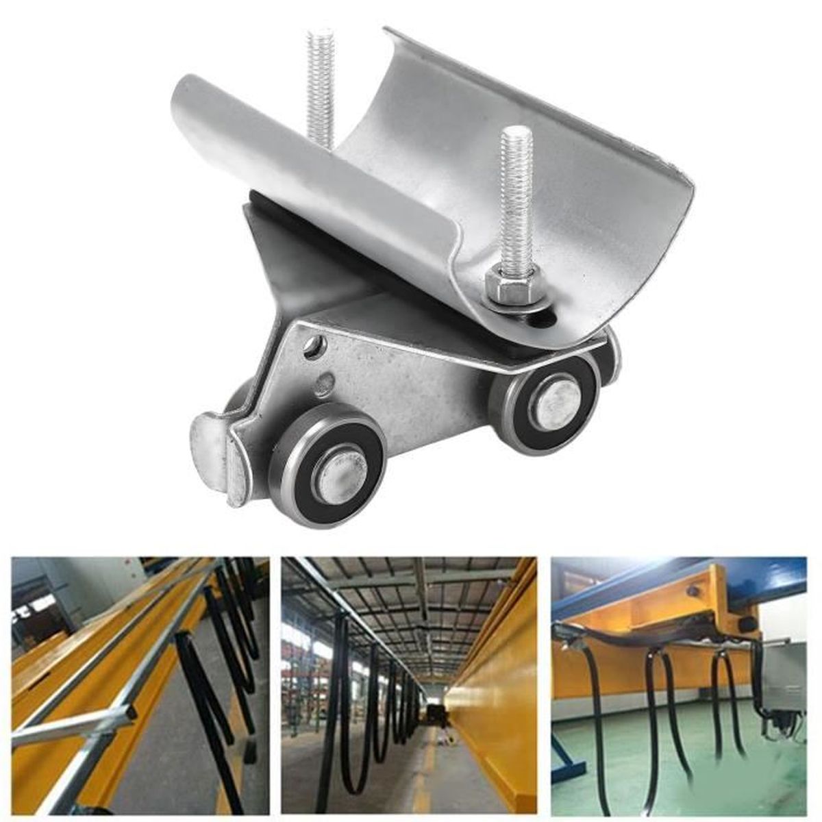 EJ.life Track Roller Wheel Trolley Chariot à Roues à Rouleaux de Voie ...