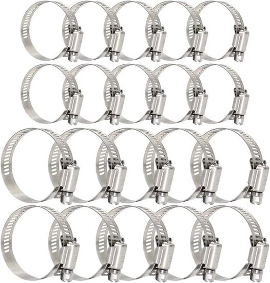 Collier serrage inox,collier de serrage métallique,20 pièces, 8-12 mm ...