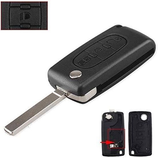 ENERGY01 3 Boutons - VA2 - CE0536 - Coque Clé Compatible Citroen C2 C3 ...
