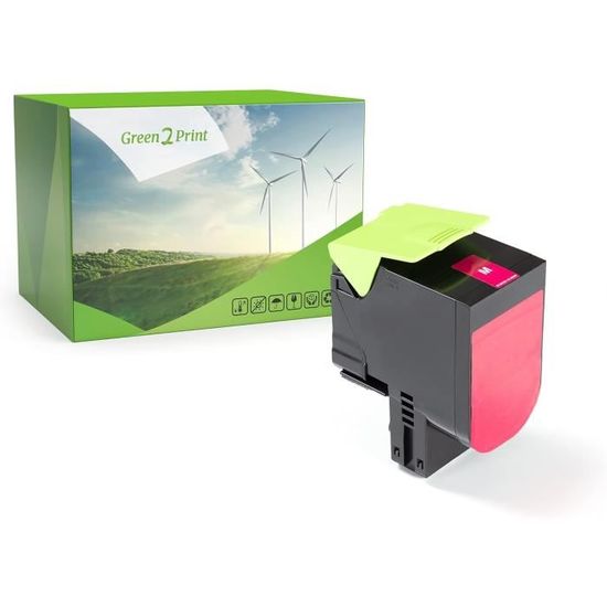 Toner Magenta 1400 Pages Remplace Lexmark 78C20M0 Toner Pour Lexmark ...