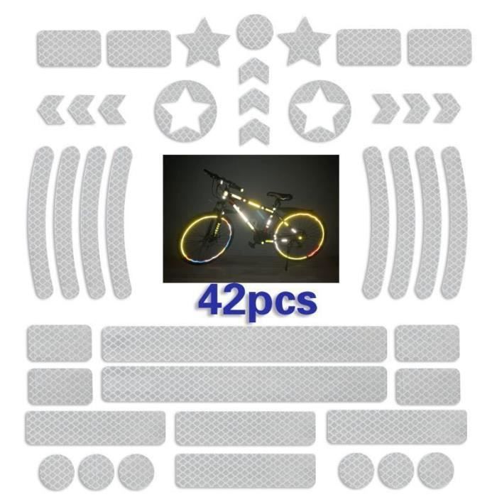 Kit de 42 Autocollants Réfléchissants, Autocollants Multiformes ...