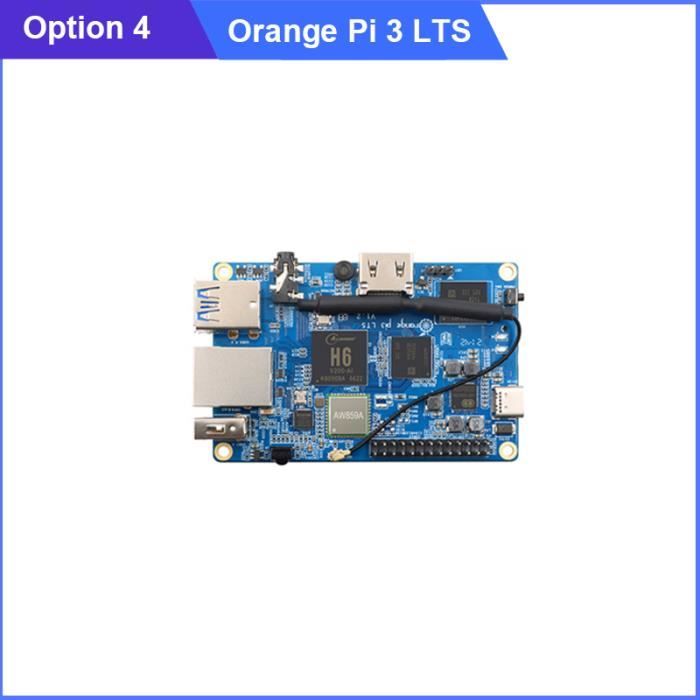 Paquet 4 - Orange Pi 3 Lts H6 64bit 8 Go Emmc 2 Go De Ram Wifi Bt 5.0, Alimentation Optionnelle ...