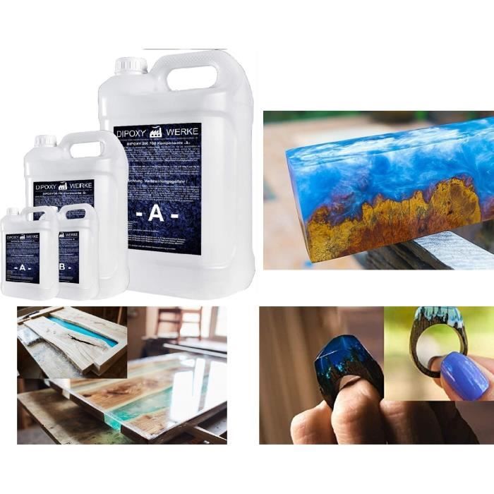 Résine Epoxy 4,5kg Transparente DIPOXY-2K-700 Cristalline - Qualité ...