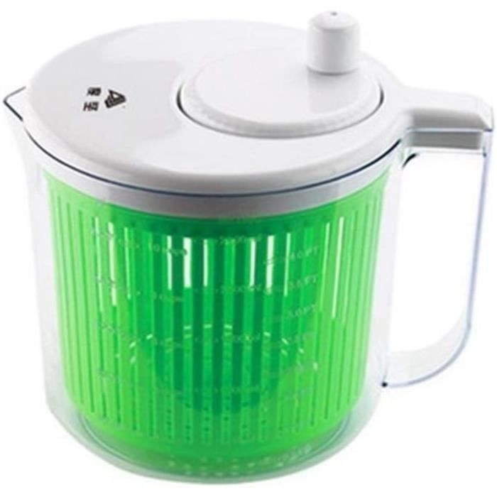 Grande Salade Spinner et Garde - 2L laitue Spinner légumes Lave-Linge avec Grande Saladier et ...