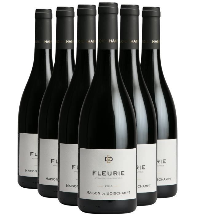 Fleurie Rouge 2018 - Lot de 6x75cl - Domaine de Boischampt - Vin AOC ...