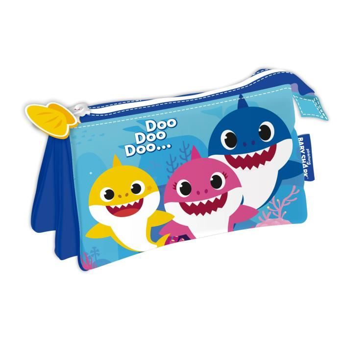 Trousse à crayons - Pinkfong - Baby Shark - 21 x 11 cm - Polyester ...