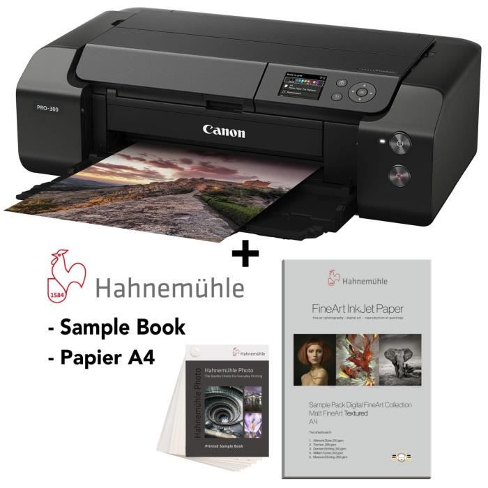 CANON Pack Imprimante PRO 300 + Sample book Photo + Sample Pack FineArt ...