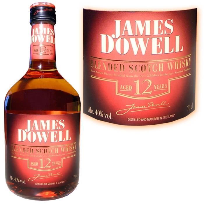 James Dowell 12 ans 70cl Scotch whisky 70cl 40° - Achat / Vente James ...