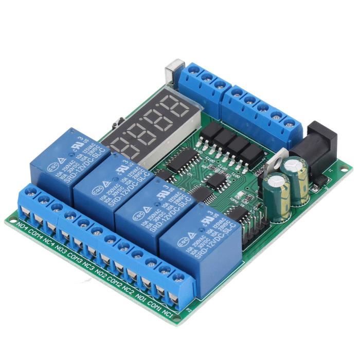 Cikonielf Module de relais temporisé Carte de développement, DC 12V ...