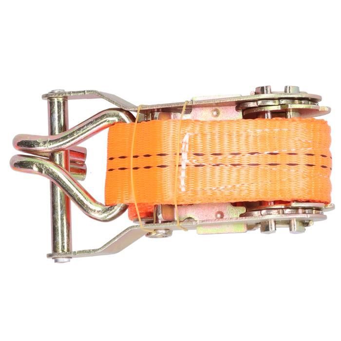 Cikonielf sangle d'attache de charge Sangle d'arrimage à cliquet 38 mm ...