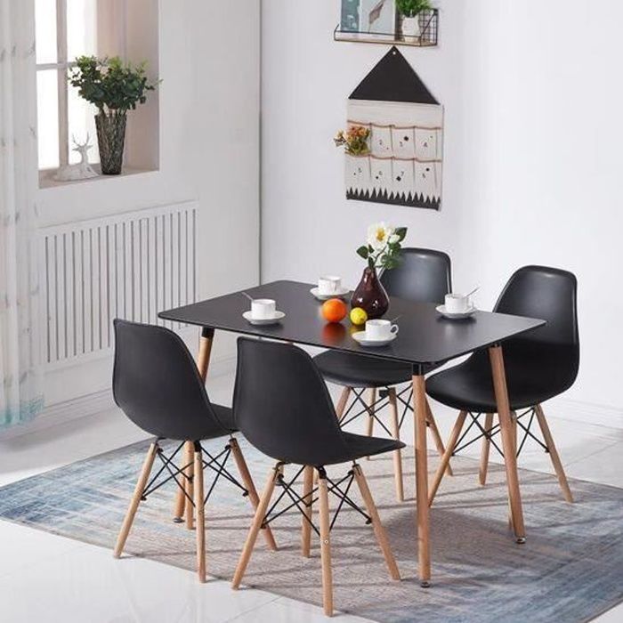 DORAFAIR Table Salle à Manger pour 4 Personnes - Cdiscount Maison