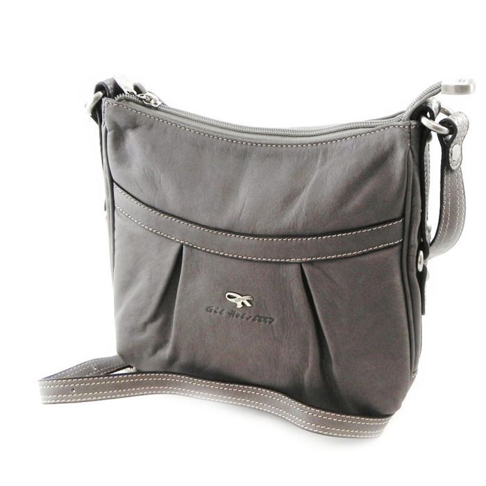 Sac bandoulière cuir "Gil Holsters" gris taupe Gris - Cdiscount ...
