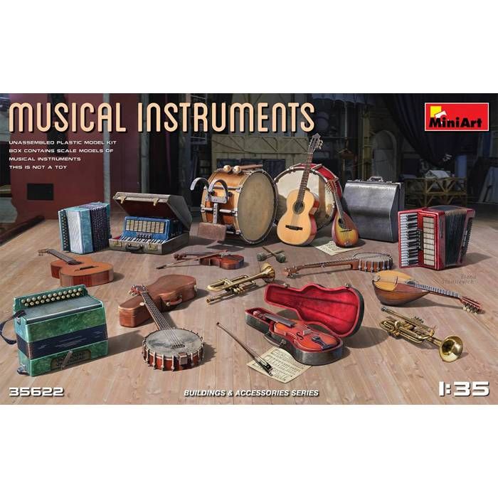 MiniArt - Maquette Diorama Musical Instruments Miniart 35622 1/35ème ...