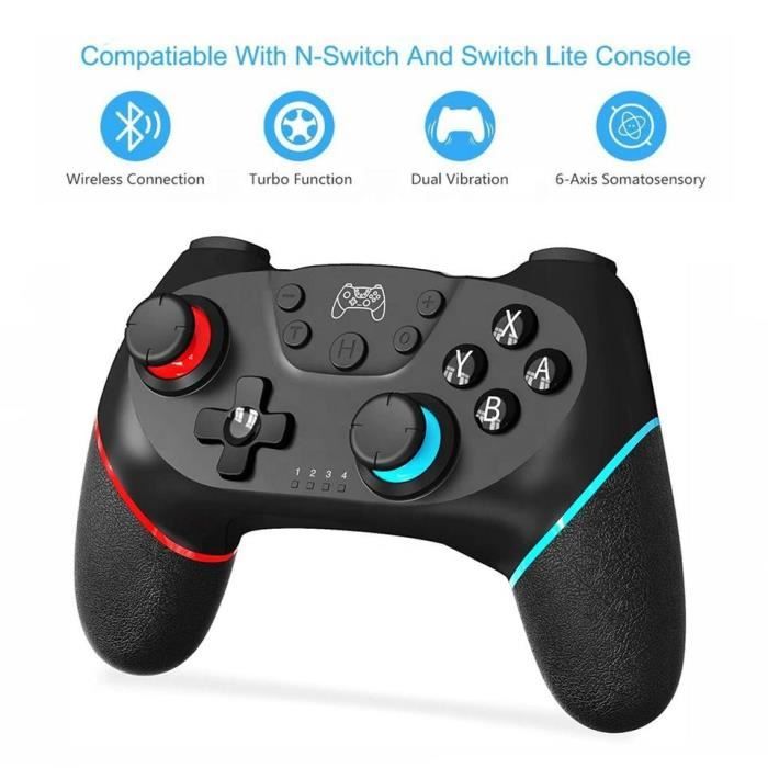 Manette sans fil pour Nintendo Switch, Bluetooth Manette Switch Pro ...