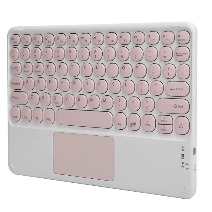 Qiilu Clavier sans fil Clavier Bluetooth Pavé Tactile Capuchon de ...