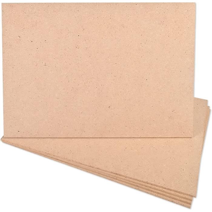 Panneaux MDF A4 3mm - 10 Planches eois Brut 30,5 cm x 21 cm x 3 mm ...