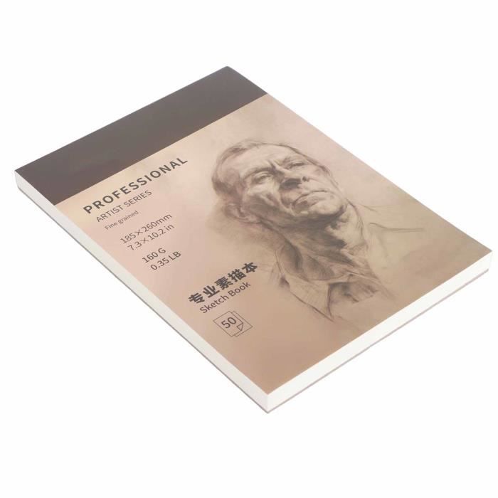 TMISHION Carnet de croquis 160g 16K Sketch Book Professional Aquarelle ...