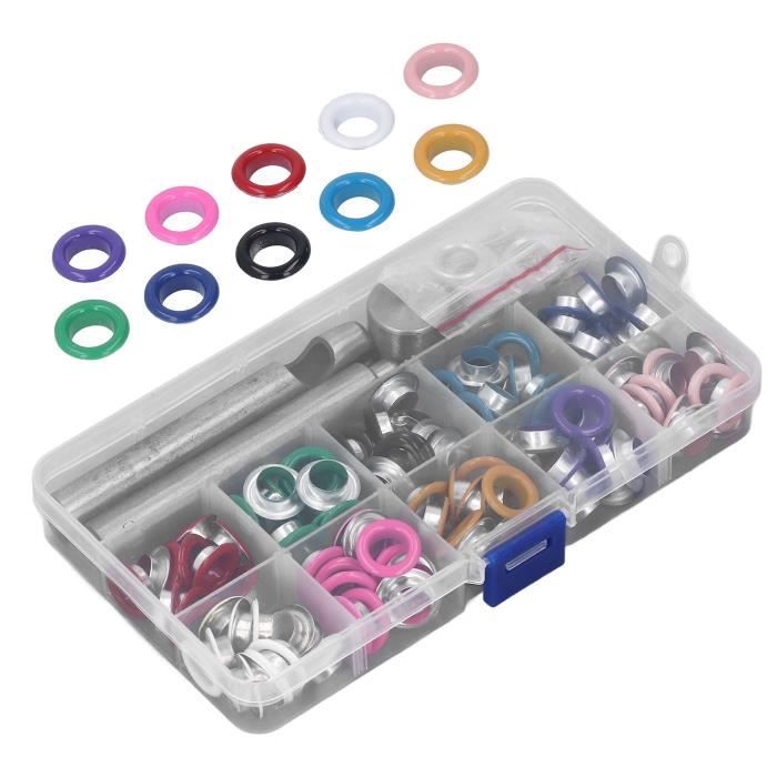 TMISHION Kit d'outils pour œillets Kit d'oeillets 10mm coloré Durable ... TMISHION Kit d'outils pour œillets Kit d'oeillets 10mm coloré Durable ...
