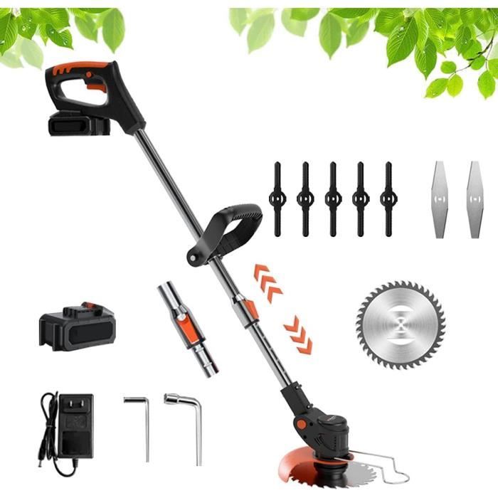 Rotofil Electrique Coupe-Bordures Débroussailleuse Sans Fil Avec 3 ...