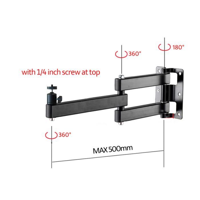 With Screw Support mural de budgétaire universel LCD-123L-PR fort mouvement complet 360 rotation ...