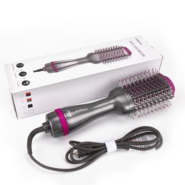 1000W Hair Dryer Hot Air Brush Styler and Volumizer Hair Straightener Curler Comb Roller One Step Electric Ion Blow Dryer Brush Cdiscount Electromenager