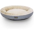 Feandrea Dog Bed, Sofa, Cat Bed, Round, 65 cm, Grey PGW65G MACHINE A ...