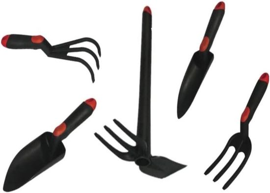 Kit 5 Outils De Jardin Serfouette - Plantoir Large - Plantoir Fin ...