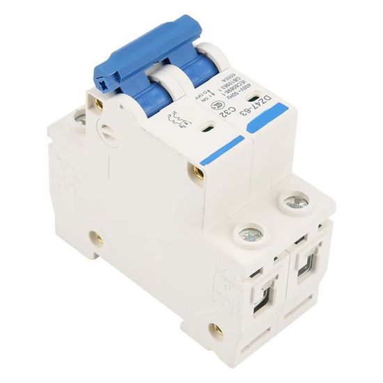 Duokon Disjoncteur de courant DZ47‑63 Disjoncteur différentiel 2 pôles 32 A RCCB 220/380 V ...