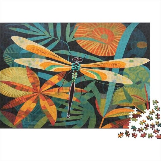 Libellule Colorée Puzzles Pour Adultes , Puzzles Animal 300 Pièces ...