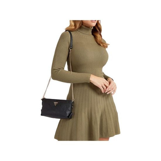 GUESS Helaina Mini Crossbody Top Zip Black [158839] - sac à épaule ...