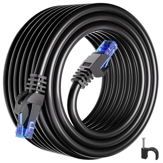 Cable Ethernet 30m, Cable RJ45 30m Cat 6 Haut Débit Câble Réseau ...