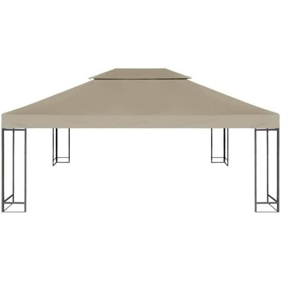 Toile de Toit Toit de Chapiteau Toile de Rechange pour Tonelle Toit de ...