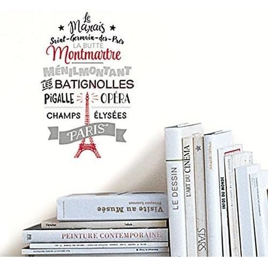 Draeger Paris - Sticker Transfert Quartiers Célèbres De Paris En ...