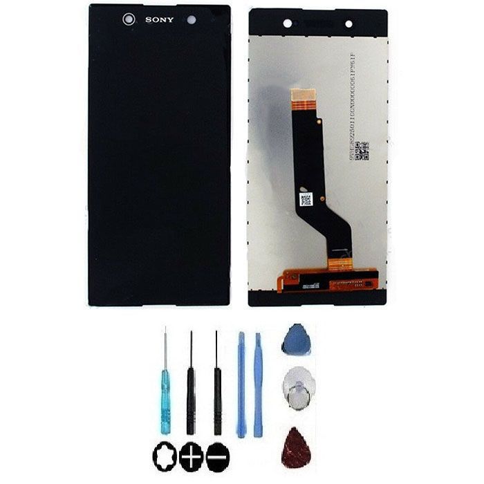 Ecran LCD & Vitre tactile Noir Assemblés Sans Châssis Pour Sony Xperia XA1 Ultra G3221 G3223 ...