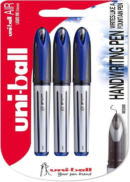 Uniball Air Ub-188-L Pack De 3 Stylos Bille Encre Permanente Pointe ...