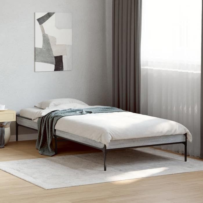 Cadre de lit - 1PLACE - Structure de lit SIMPLE - sans matelas - sonoma ...