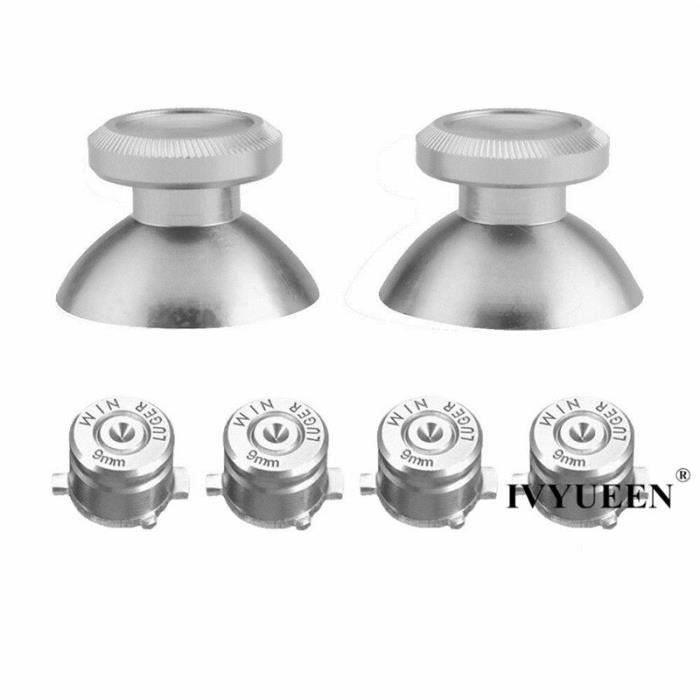 Argent manettes métalliques en Aluminium pour manette de jeu ...